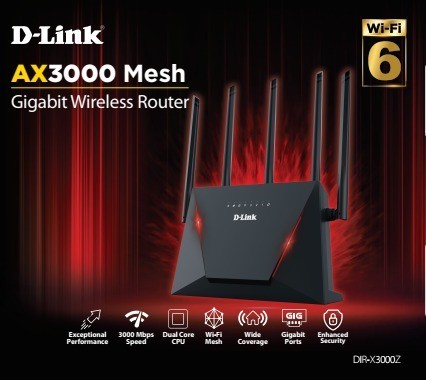 Router D-Link DIR-X3000Z AX3000 – Garansi Resmi 1tahun - Toko Central PC