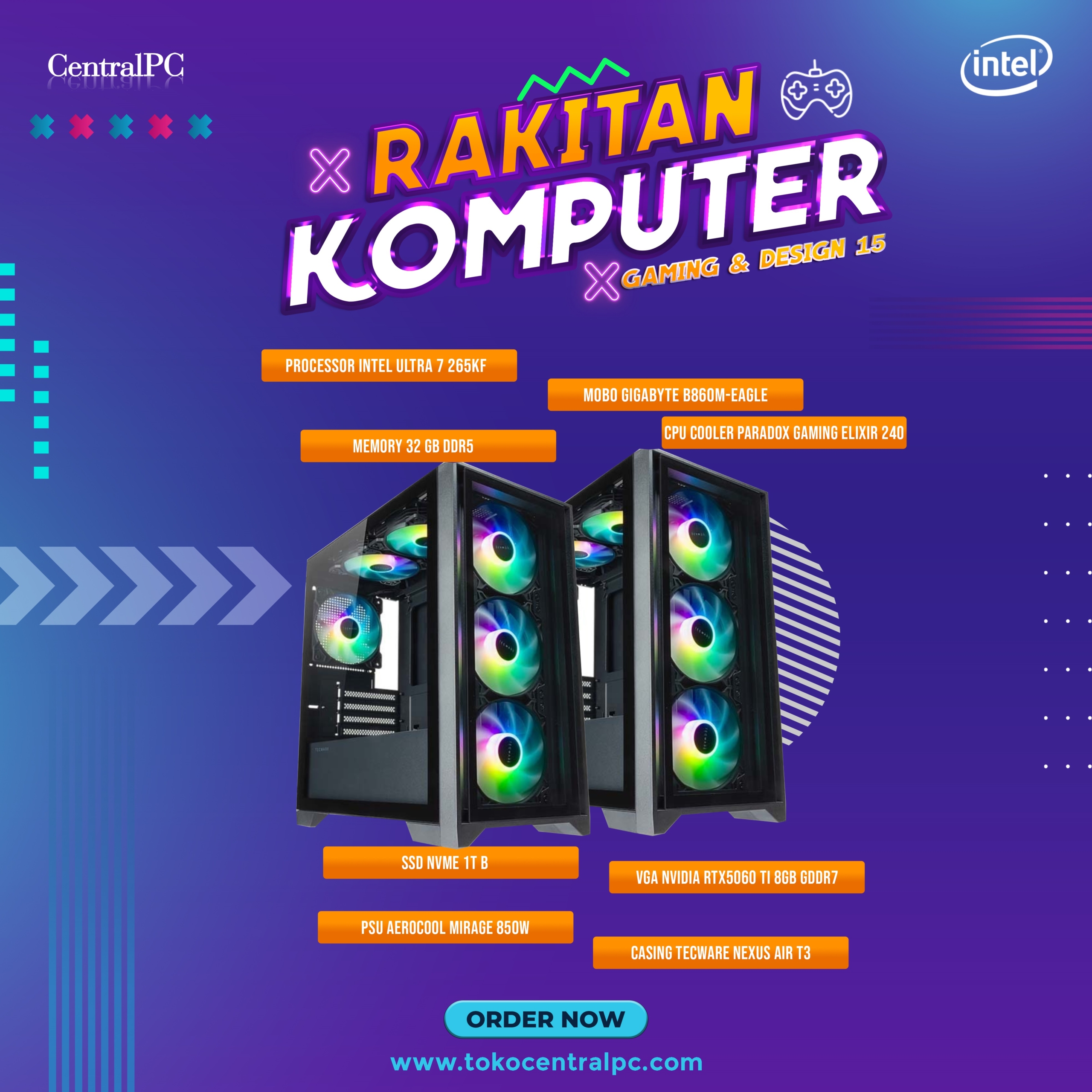 PC Rakitan Gaming &Design 15 - Toko Central PC